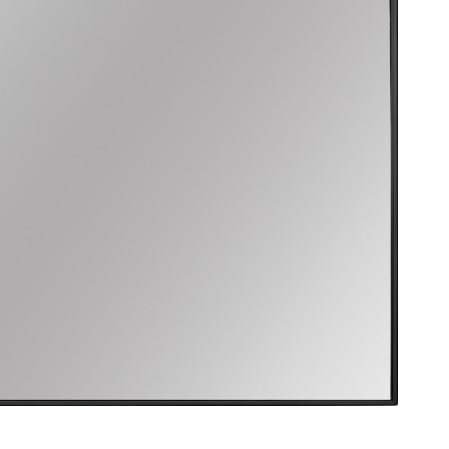 Stratton Home Decor Quinn Black Rectangular Arched Mantel Wall Mirror ...