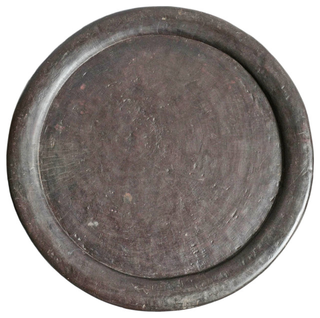 Consigned Bamileke Circle Stool Table - Rustic - Side Tables And End ...