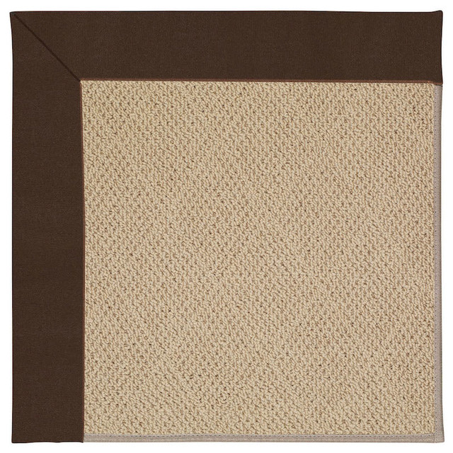 Zoe-Cane Wicker Machine Tufted Rectangle Rug, Brown, 2'6"x8' Runner ...