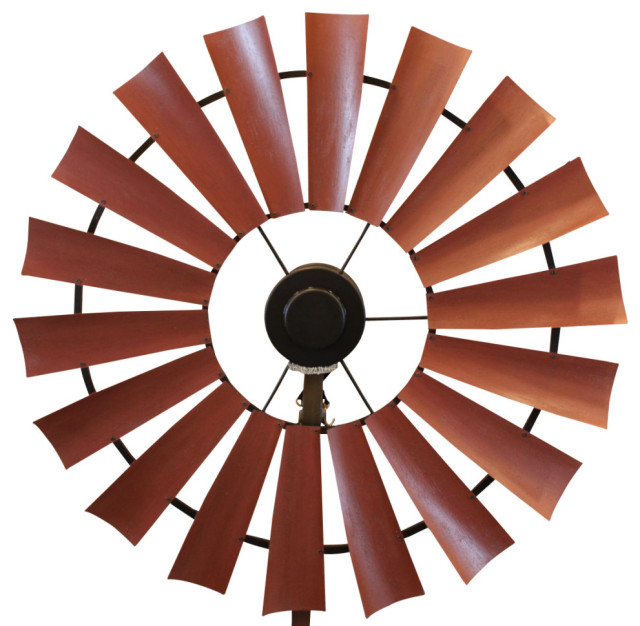 Weathered Barn Red Finish Windmill Ceiling Fan, The Patriot Fan, 46 ...