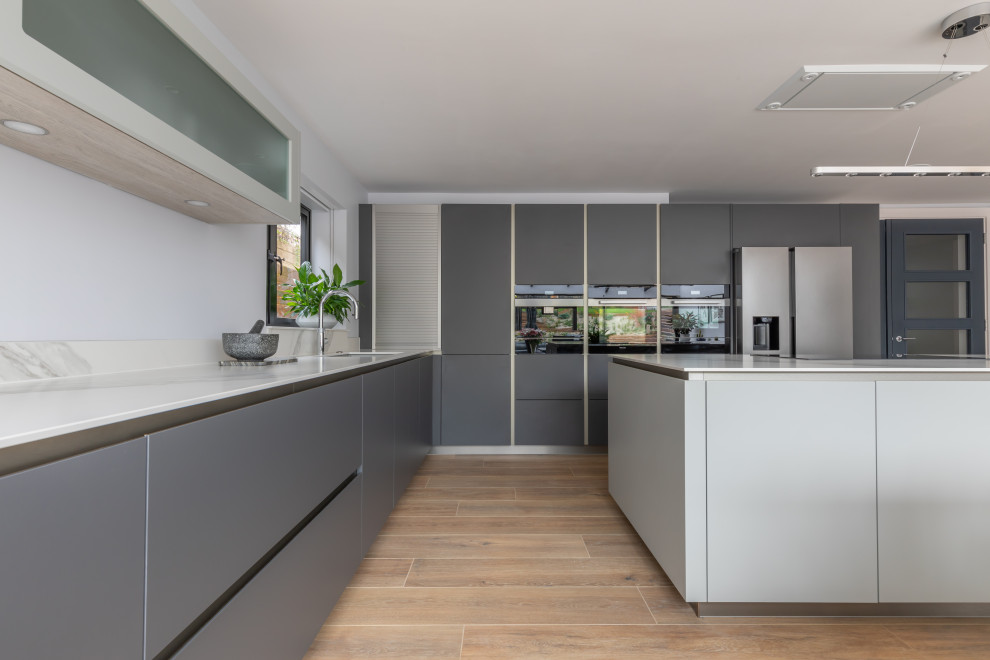 The Brighton House - RAL 7038 - Contemporary - Kitchen - Sussex - by ...