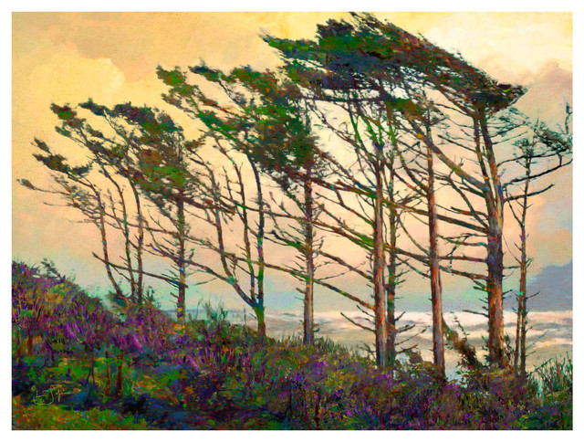 Lisa Sofia Robinson "Wind Swept" Painting Art Print, 18"x24 ...