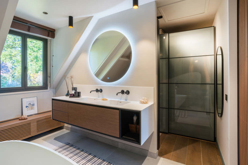 Salle de bain - Contemporary - Bathroom - Paris - by AD Architecture ...
