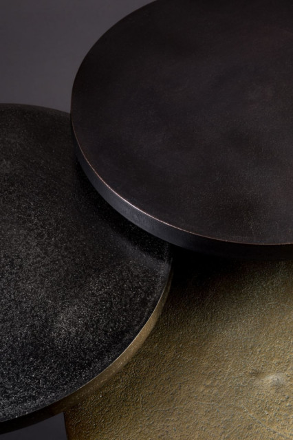 Metal Trio End Table Set (3) | Dutchbone Alim - Midcentury - Side ...