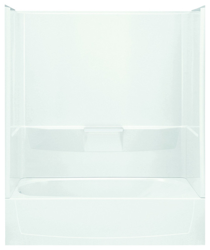 Sterling Performa 60.25"x29"x75.5" Vikrell Right-Hand Bath, White, 60 ...