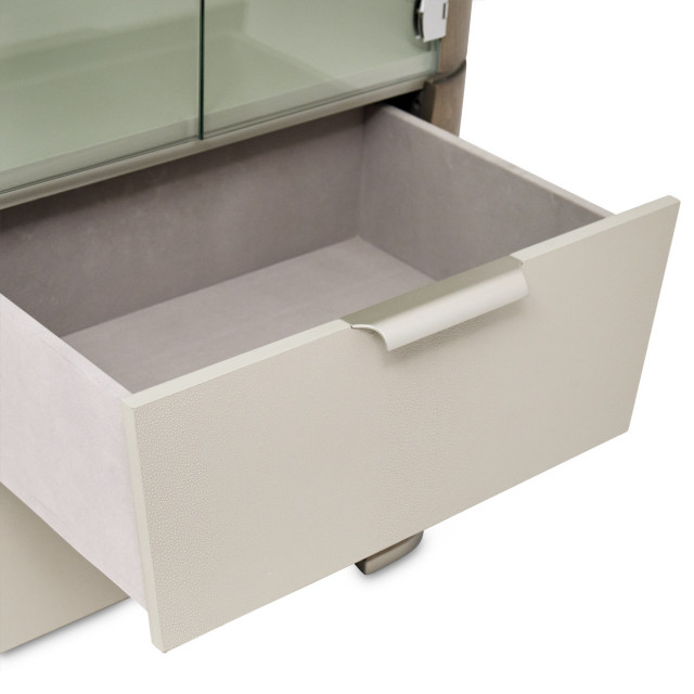 Roxbury Park Display Cabinet with LED Lighting - Slate - Contemporary ...