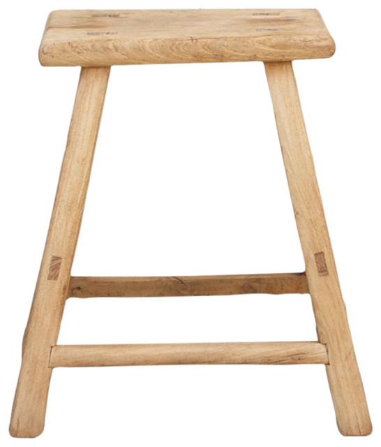 Rustic Farmhouse Wood Stool - Rustic - Accent And Garden Stools - by De ...