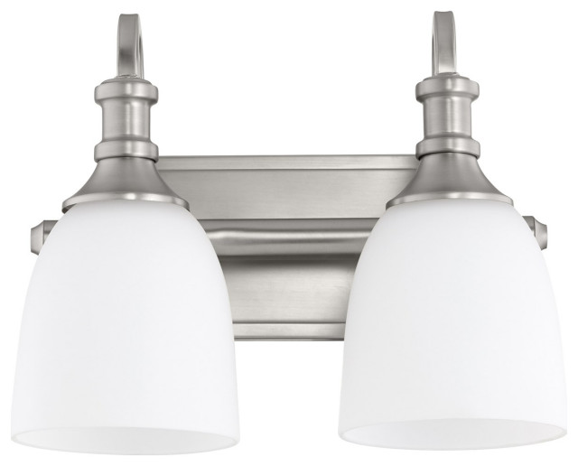 Quorum Richmond 2-Light Vanity, Aged Brass - Transitional - Bathroom ...