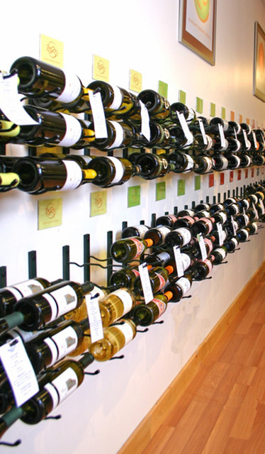 VintageView 18-Magnum Bottle Metal Wine Rack - Contemporary - Wine ...