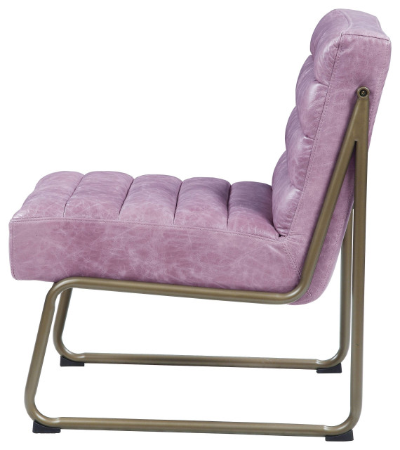 Loria Accent Chair, Wisteria Top Grain Leather - Contemporary ...