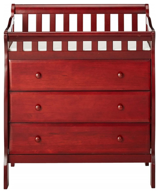 Orbelle Oneman Modern New Zealand Pine Solid Wood Changing Tables in ...