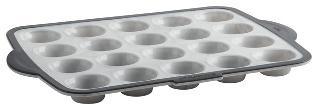 Trudeau Pro Marble Silicone Structure 20 Count Mini Muffin Pan ...