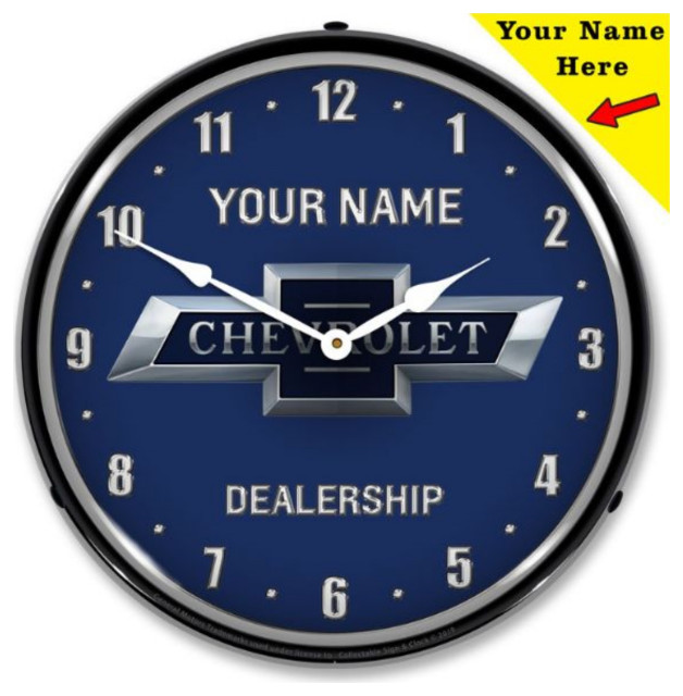 GM1907705 Add Your Name Bowtie 100th Anniversary Clock - Contemporary ...