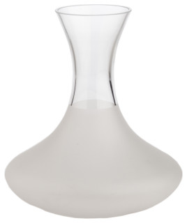 Frosted and Clear Carafe - Contemporary - Carafes - by abigails inc | Houzz