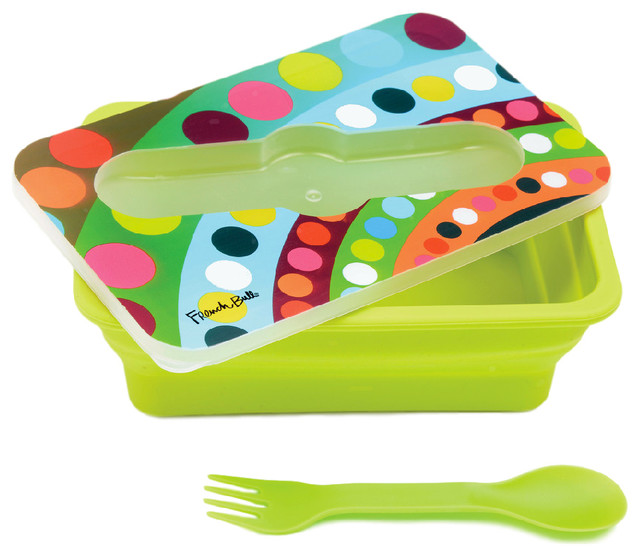 Silicone Single Pop Up Lunch Box, Ziggy - Eclectic - Lunch Boxes And ...