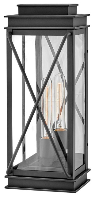 Hinkley Montecito Outdoor Wall Mount Lantern, Medium - Transitional - Outdoor Wall Lights And ...