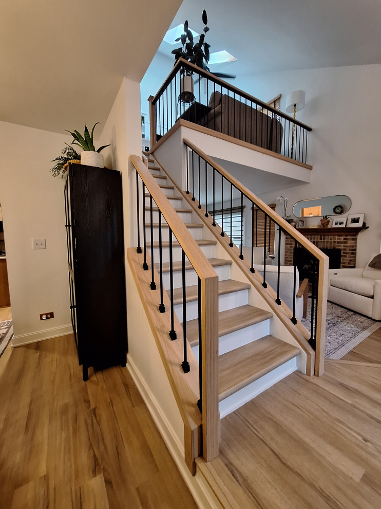 Palatine Town Home Redesign - Transitional - Staircase - Chicago - by ...