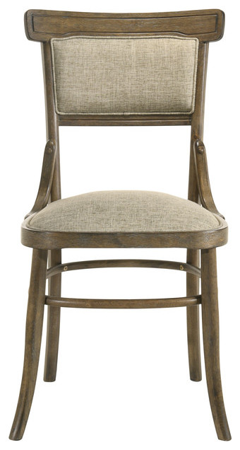 Bistro Walnut 9-Piece Extendable Dining Set With Off White Fabric ...