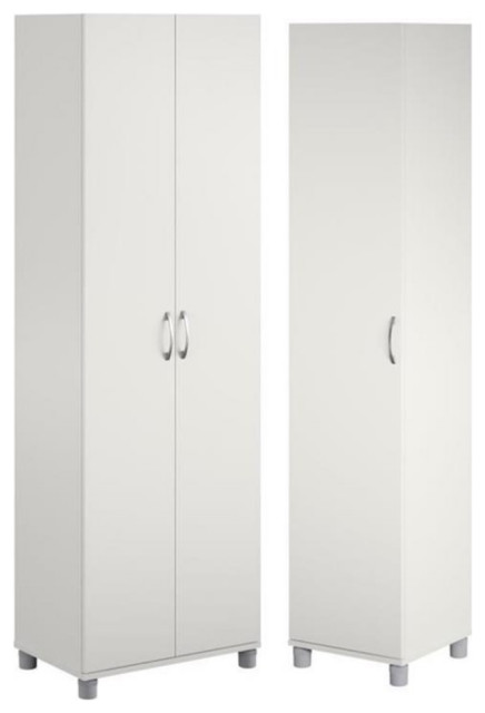 Home Square 2-Piece Set with 24" and 16" Utility Storage Cabinet in ...