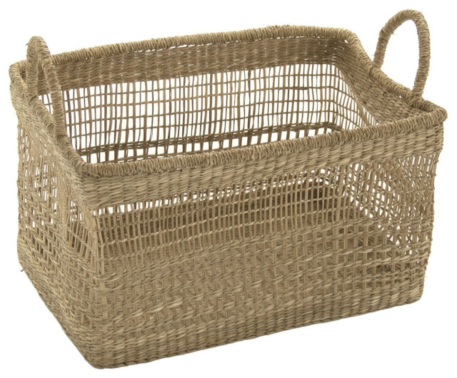 Woven Basket - Tropical - Baskets - by Hudson Home Decor | Houzz