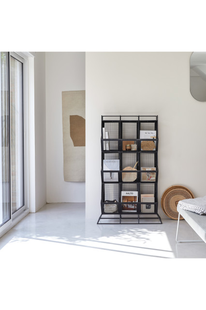 Metal Grid Locker Shelf | Tikamoon Cleo - Contemporary - Display And ...