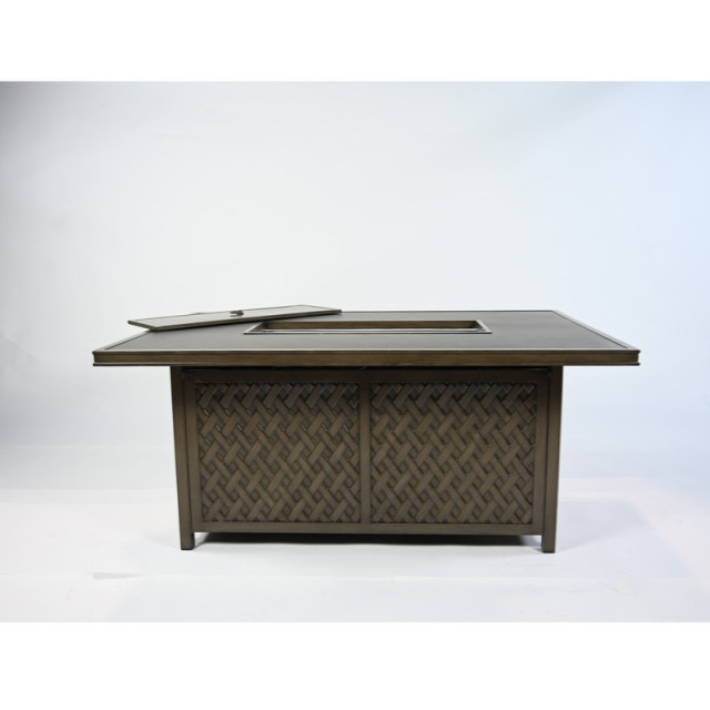 Hestia GRC Rectangular Firepit Table - Transitional - Fire Pits - by GatherCraft | Houzz