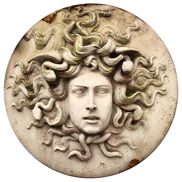 Medusa Wall Plaque 18, Busts Medusa - Traditional - Garden Statues And ...