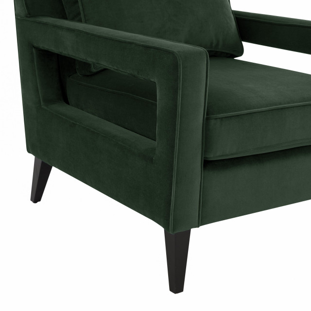 Luna Emerald Green Accent Chair - Midcentury - Armchairs And Accent ...