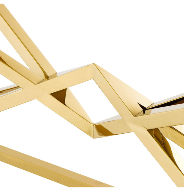 Brass Crossed-Leg Console Table | Eichholtz Connor L - Contemporary - Console Tables - by OROA ...