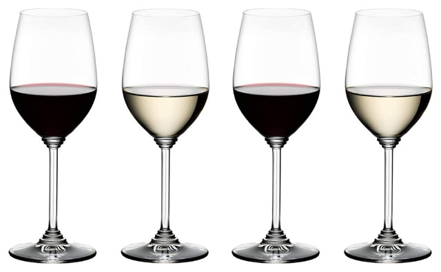 Riedel 4-Piece Wine Riesling/Zinfandel Glass Set, 13.4 Oz - Contemporary - Wine Glasses - by La ...