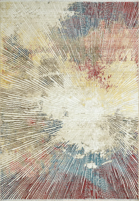 Dynamic Rugs Oxford Area Rug, Cream/Multi, 5.3x7.3 - Contemporary ...
