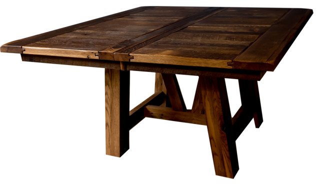 Hawthorne Reclaimed Barnwood Square Table, 72x72 - Rustic - Dining ...