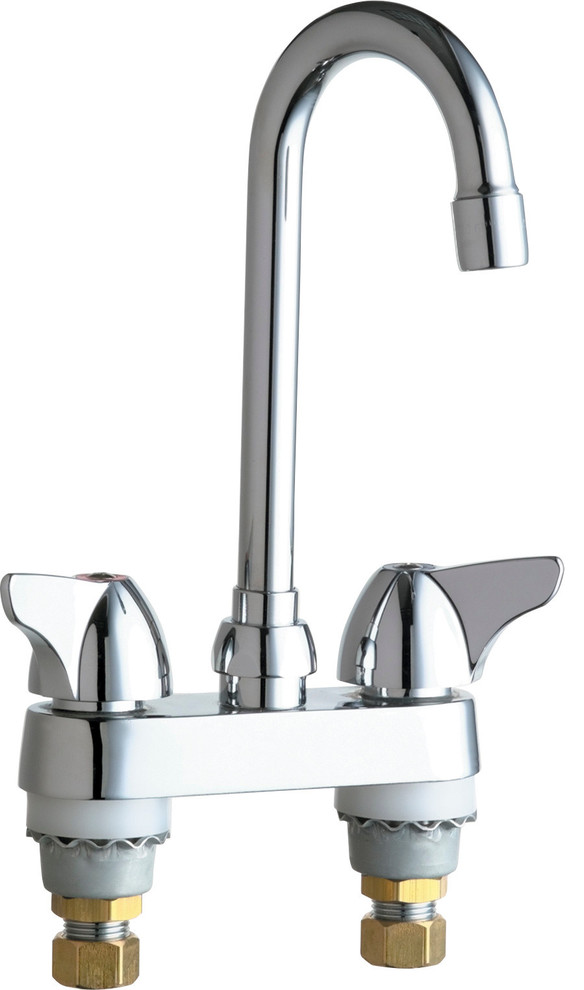 Chicago Faucets 1895-AB Commercial Grade High Arch Bathroom ...