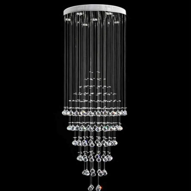 Levanto | Modern LED Multi-Size K9 Crystal Ceiling Lights, Dia35.4xh70 ...
