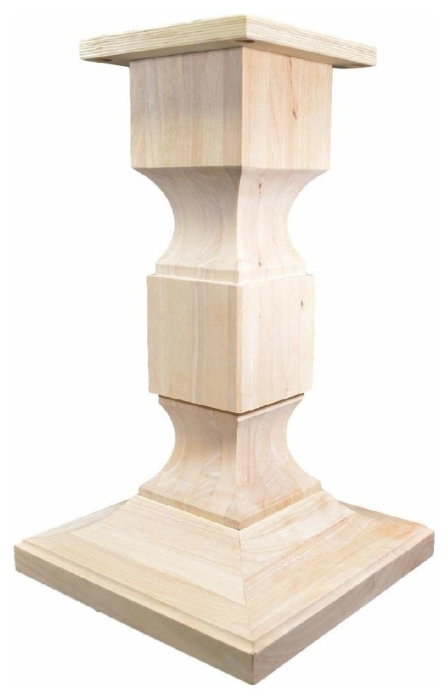 Farmhouse Plant Stand, Pedestal Design Constructed With Hardwood ...