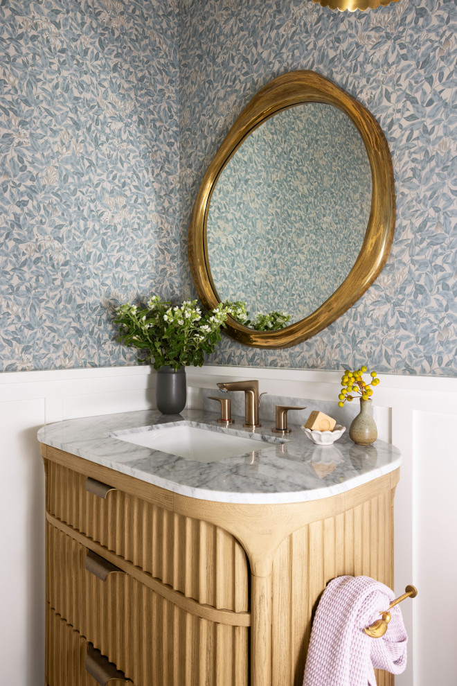 Sunnyvale Full Remodel - Transitional - Powder Room - San Francisco ...