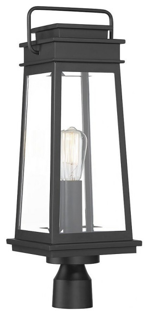 1 Light Outdoor Post Lantern In Mission Style-24.25 Inches Tall and 8. ...