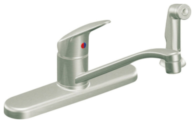 Moen CFG CA40513SL Cornerstone 1-Handle Kitchen Faucet w/Spray ...