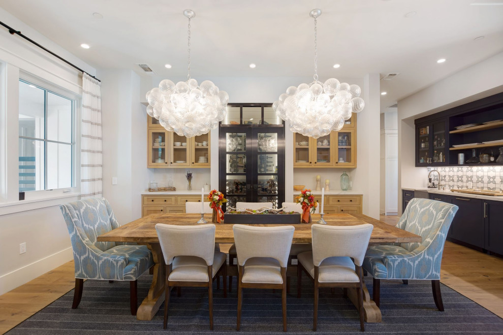 Modern Farm in Horse Country - Farmhouse - Dining Room - San Francisco ...