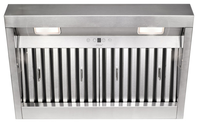 Range Hood Insert 30 Inch 600 CFM Built-in Kitchen Hood with 3 Speed ...