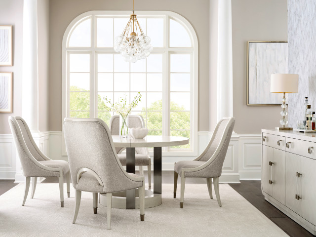 Brighton Round Table With Leaf Extension - Transitional - Dining Tables ...