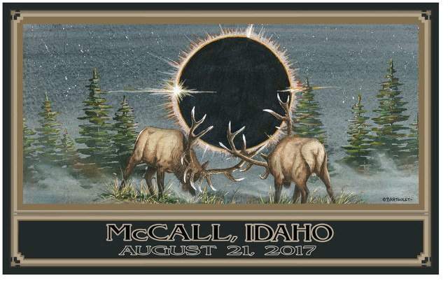 Dave Bartholet Eclipse Mccall Idaho Art Print, 30"x45" - Rustic ...