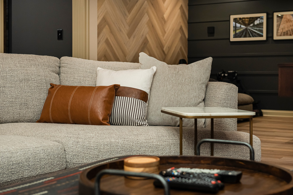Coolest Basement on the Block: Living Room - Contemporary - Living Room ...