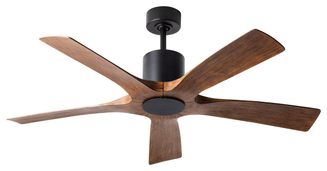 Aviator 5-Blade Ceiling Fan, Graphite/Weathered Gray - Transitional ...