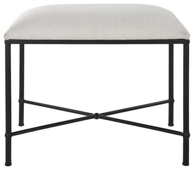 Uttermost Avenham Small Black Framed Bench 23680 - Transitional ...