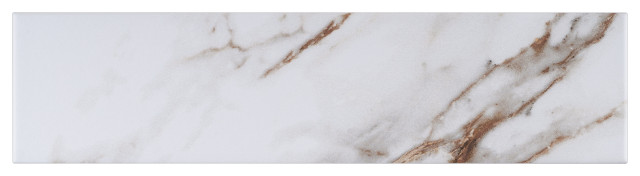 3"x13" Marble Look Subway Tile Wall and Floor Tile - Traditional - Wall ...
