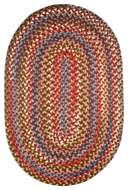 Rhody Rug Country Jewel Rug, Tawny Port, 2'X8' Oval, 2'x8' Oval - Area ...