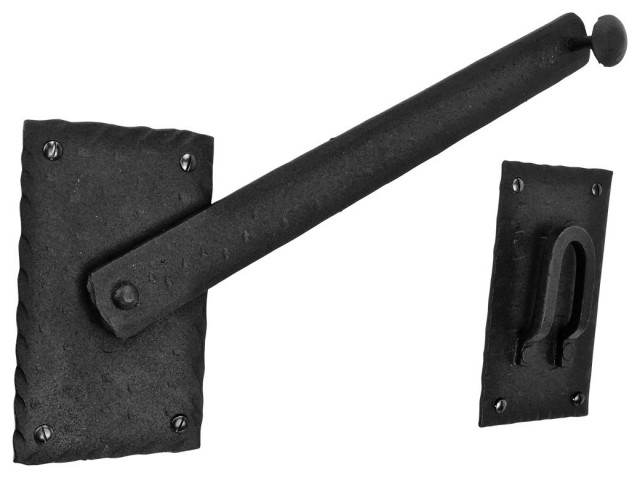 Black Iron Gate Latch Fence Gate Latch Lock 12 Inch | - Traditional ...