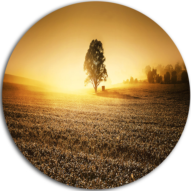 Farmland Panorama, Landscape Photography Disc Metal Artwork, Disc of 36 ...