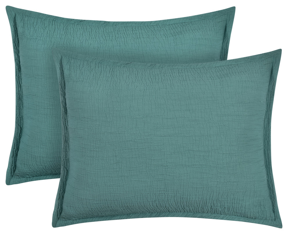 Five Queens Court Seacove Standard Sham - Contemporary - Pillowcases ...